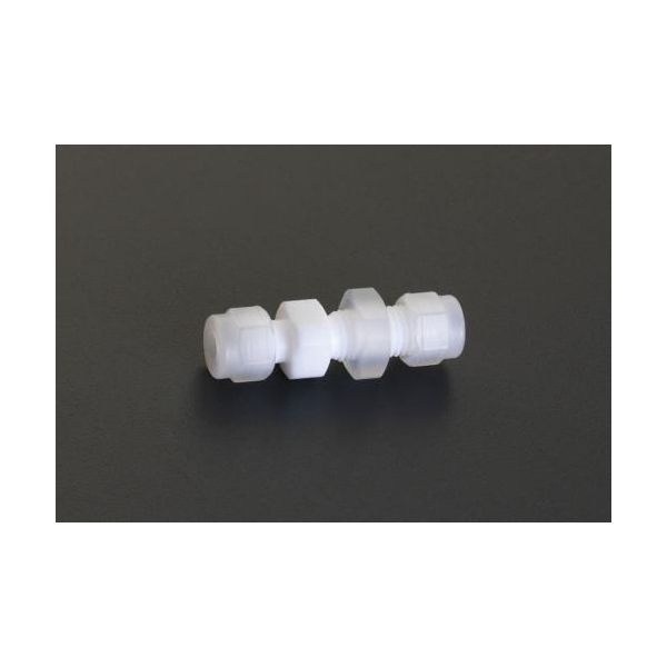 エスコメーカーお問い合わせ：06-6532-6226●チューブサイズ…4mm●最高圧力（23℃時）…0.9MPa●材質…ボディ：フッ素樹脂（PTFE）、ナット：フッ素樹脂（ECTFE）●最高使用温度…100℃●適応チューブ…PFA・PTFE...