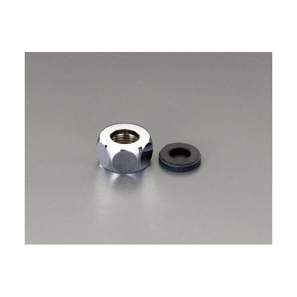 エスコメーカーお問い合わせ：06-6532-6226●材質…黄銅・EPDM●外径16mmの巻フレキパイプを異径(呼20 G3/4)にするためのナットです。