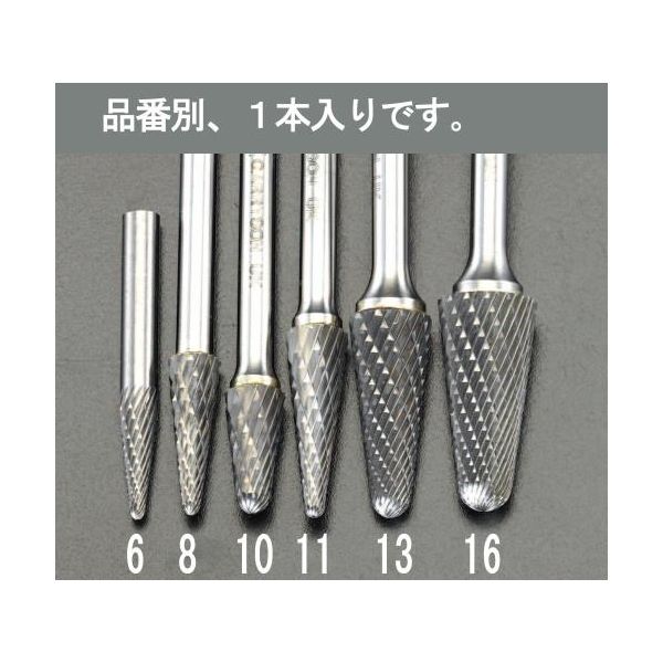 エスコメーカーお問い合わせ：06-6532-6226●軸径…6mm●刃径…12mm●刃長…30mm●全長…75mm●先端角…14°●先端角…14°●材質…タングステンカーバイド●適合材質…一般鋼、銅合金、銅、鍛鋼、鋳鉄、ステンレス、ニッケル...