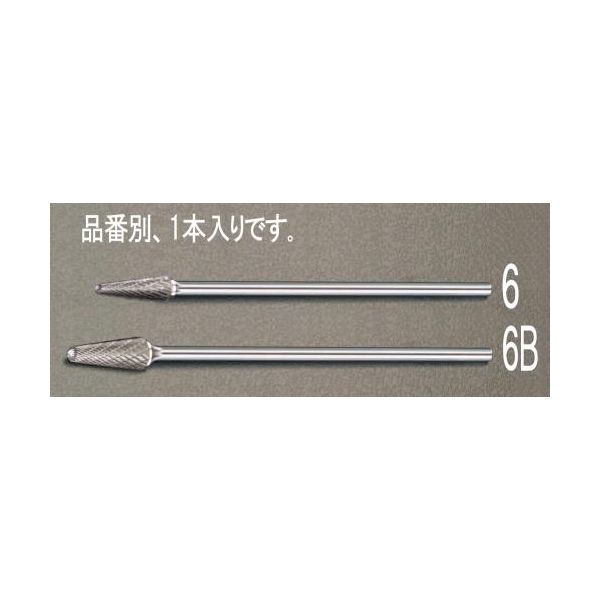 エスコメーカーお問い合わせ：06-6532-6226●軸径…6mm●刃径…10mm●刃長…27mm●全長…177mm●材質…タングステンカーバイド●適合材質…一般鋼、銅合金、銅、鍛鋼、鋳鉄、ステンレス、ニッケル合金、チタニウム●入数…1本入り