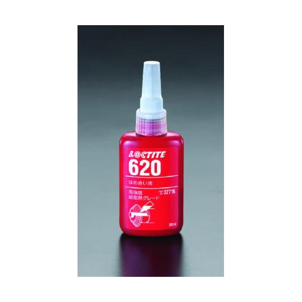 エスコメーカーお問い合わせ：06-6532-6226●商品名…620●内容量…50ml●嫌気性接着剤●耐熱性に優れています。●高温下にさらされるスリーブライナー、ブッシュなどの固定用●使用温度…−55〜230℃●高粘度●高接着●色…緑●硬化...