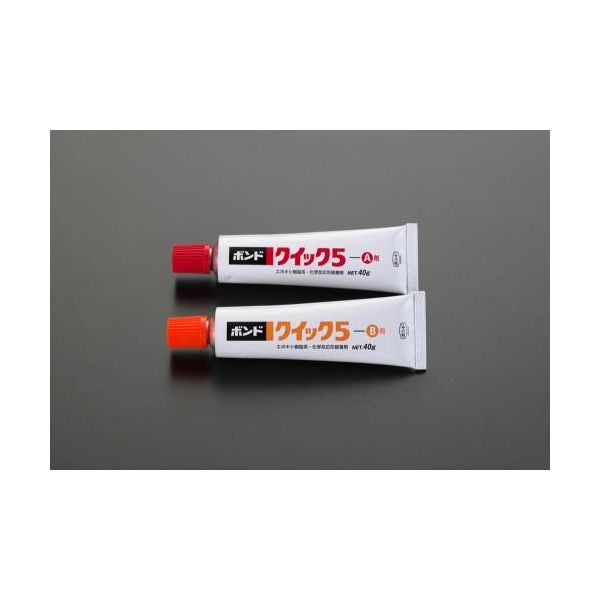 ●商品名…クイック5●混合後5分で硬化を始め、15分でほぼ硬化。●金属・木・硬質プラスチック・陶磁器のスピード接着に。●内容量…80gセット●使用温度範囲…10〜35℃　