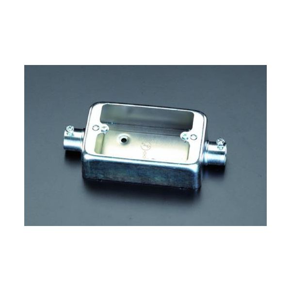 ●呼び…E25●サイズ…119×74×50mm●材質…スチール●1個用二方出
