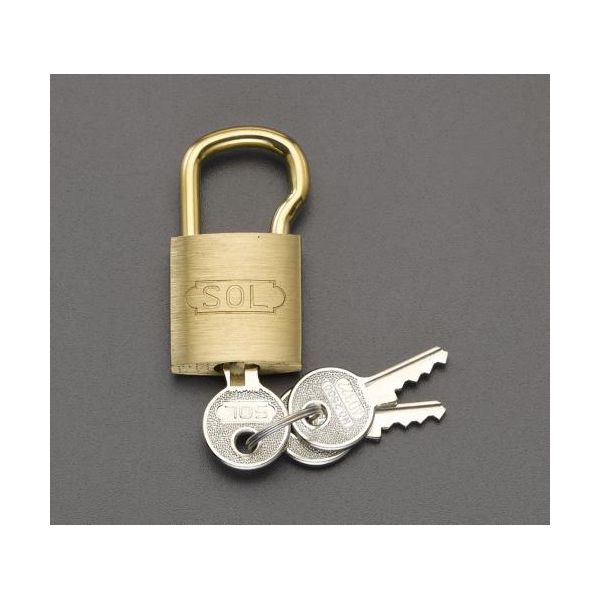 ●-42・-43・-72・-73の形状が異なります。(写真右側)●材質…真鍮●鍵3本付●幅(mm)…25●ツル径(mm)…4.0●クリアランス(mm)…タテ：18.0、ヨコ：12.2●鍵の種類が限定されていますので、複数使われる場合は同一キ...