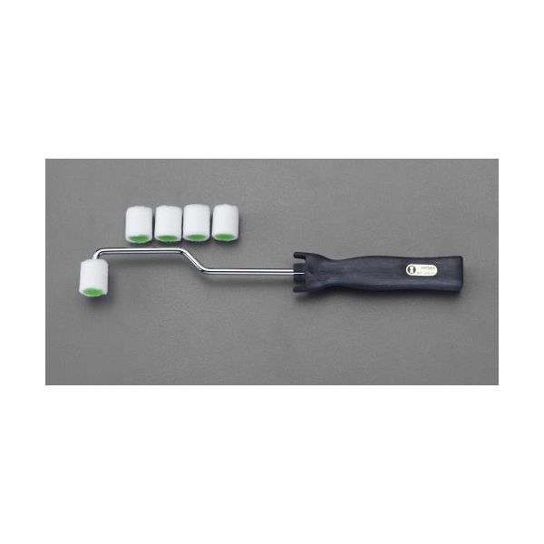 エスコメーカーお問い合わせ：06-6532-6226●…2点セットEA109ND-106(ミニローラー　入数：5本)×1パックEA109ND-100(ハンドル)×1本●EA109ND-106(ミニローラー)仕様・毛材質：ポリエステル・毛幅：...