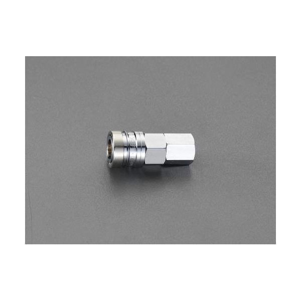 エスコメーカーお問い合わせ：06-6532-6226●ねじサイズ…Rc1/2”●使用圧力…0.98MPa●材質…鋼鉄(クロムメッキ）・ガード部(ニッケルメッキ）●サイズ…20型●ワンプッシュ式●スリーブの手前にカバーを付ける事により外的衝撃...