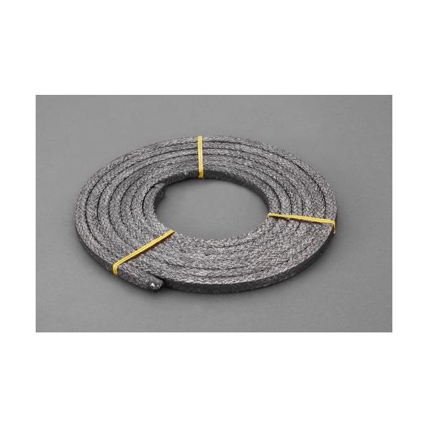 エスコメーカーお問い合わせ：06-6532-6226●サイズ…3mm×3mm●3m巻●重量…43g●耐圧性…43.1MPa(Class 2500)●適応流体…水、油、蒸気、熱媒油、溶剤、ガス、LNG●使用温度範囲…-200〜+600℃●耐熱...