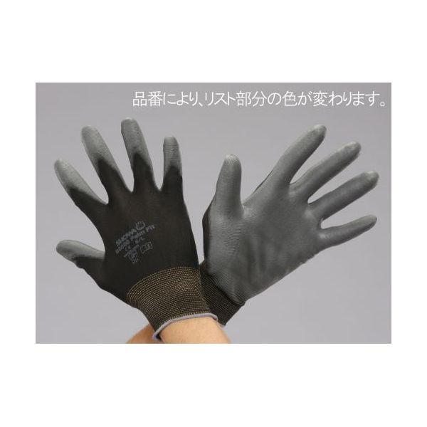 エスコメーカーお問い合わせ：06-6532-6226●サイズ…L●全長…約230mm●掌周り…約195mm●中指長さ…約80mm●厚み…0.7mm●重量…20g●材質…基材：ナイロン、ポリエステル、コーティング：ポリウレタン●カラー…本体：...