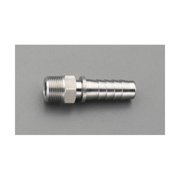 エスコメーカーお問い合わせ：06-6532-6226●材質…ステンレス（SUS304）●使用温度…蒸気：210℃以下、水：120℃以下●最高使用圧力…1.8MPa(18kgf/cm2）●ねじサイズ…R（PT）3/4”●適合ホース内径…19m...