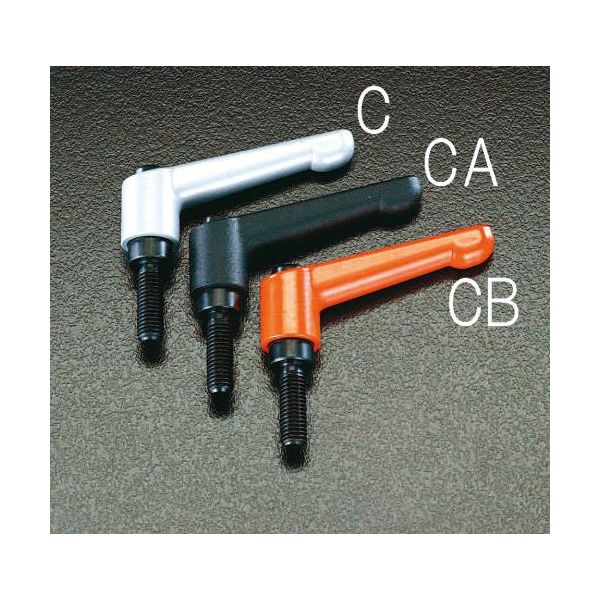 ●カラー…オレンジ●材質…レバー：亜鉛ダイカスト(静電塗装)、ねじ：SUM22L●ねじサイズ…M12×40mm●サイズ(mm)…R：92、H：65、d：19　