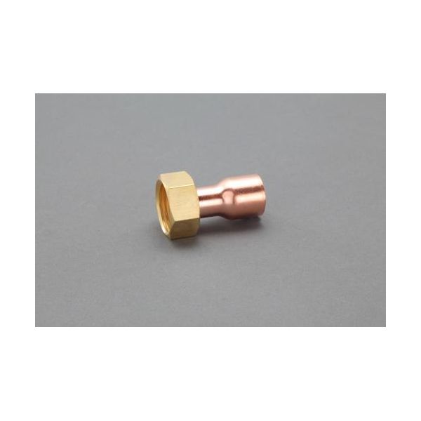 ●ねじサイズ…G1/2”●銅管サイズ…9.52mm●全長…22.5mm●材質…銅●パッキン・ポリ栓付●最高許容圧力…1.75Mpa(-20〜95℃)●使用流体…冷温水・不凍液・油