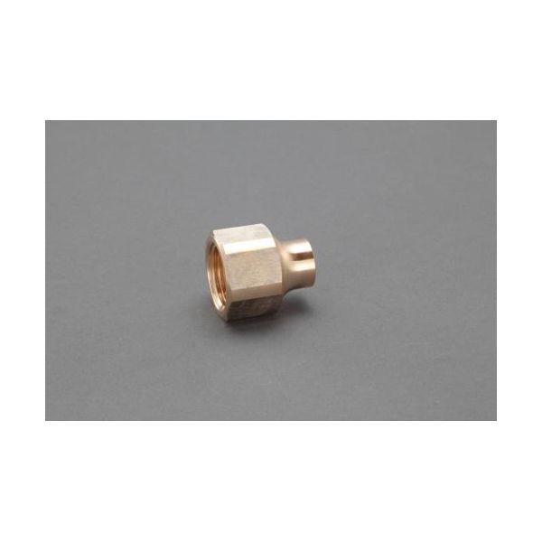 エスコメーカーお問い合わせ：06-6532-6226●ねじサイズ…Rc1/2”●銅管サイズ(φd)…12.7mm●全長(L)…27mm●材質…青銅●最高許容圧力…1.75MPa(-20〜120℃)●使用流体…冷温水・不凍液・油・エアー