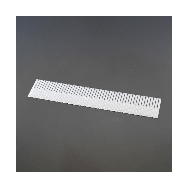 エスコメーカーお問い合わせ：06-6532-6226●材質…ポリスチレン●厚さ…2mm●サイズ…495×100(H)mm●入数…5枚●特長…自由に折り曲げて使用できますので、小物の整理や分類に便利です。●パーツケースや、キャビネット引出し内...