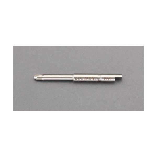 エスコメーカーお問い合わせ：06-6532-6226●商品名…851/9CJ●サイズ…＃0●ビット全長…44mm●差込…φ4mm●半月ドライバービット●EA550MS、MTシリーズ用