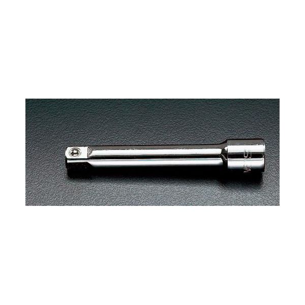 エスコメーカーお問い合わせ：06-6532-6226●差込角…1/4”●全長…100mm●軸径…8mm●ソケット外径…12.5mm●奥まった所での作業時に便利なエクステンションバー●各部サイズ…●全長(L；mm)：100●軸径(D1；mm)...