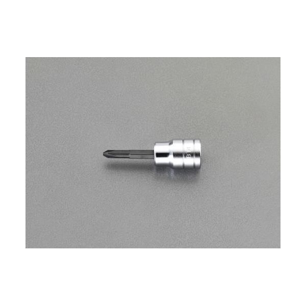 エスコメーカーお問い合わせ：06-6532-6226●差込角…1/2”●サイズ…L1：37mm、L2：70mm、D：22mm●先端…#2●重量…73g●差込角側（四角形状）にパワーフィットを採用することで、接触を線から面に変え、応力の集中を...