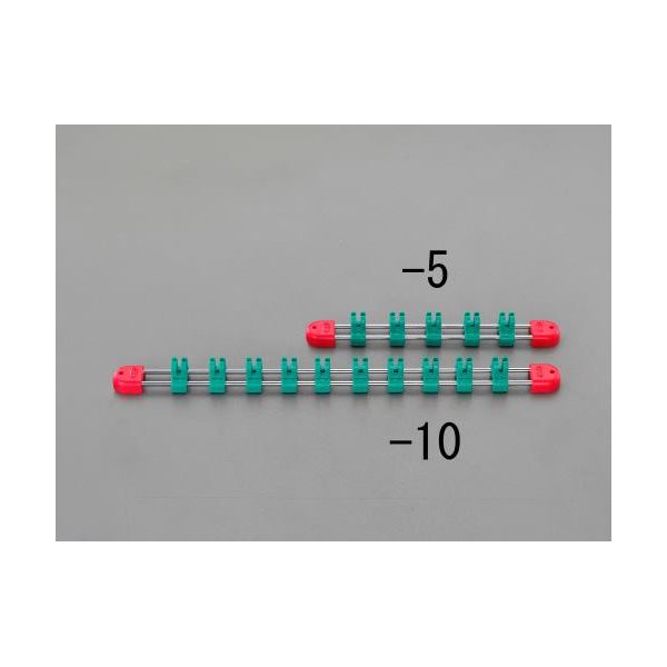 エスコメーカーお問い合わせ：06-6532-6226●適合差込角…1/2”●全長…215mm●クリップ数…5●サイズ…H：26.5、A：25、L：215mm●重量…120g●備考…差込みやすく外しやすい。しかも持ち運び時、抜けにくい。●注意...