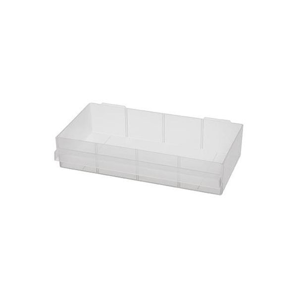 エスコメーカーお問い合わせ：06-6532-6226●外寸（W×D×H)…279×155×64mm●内寸（W×D×H)…275×135×57mm●材質…ポリプロピレン●適合キャビネット（1列用）…EA661BA-4・EA661BA-5・EA...