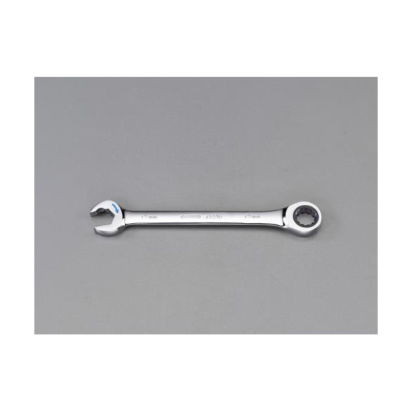 エスコメーカーお問い合わせ：06-6532-6226●サイズ…12mm●全長…171mm●材質…クロムバナジウム鋼●ボックス側送り角度…5°●12ポイント●スパナ部分もラチェット機構の為、ナットの締め緩めが容易です。