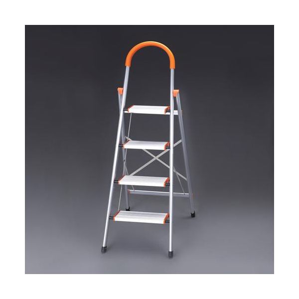 ●最大使用荷重…100kgf●天板高さ…0.98m●天板サイズ…238(W)×135(D)mm●全高…1.44m●段数…4●サイズ…展開時：515(W)×750(D)×1435(H)mm、折畳時：515(W)×55(D)×1520(H)mm...