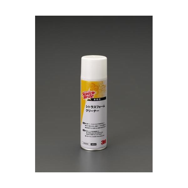 エスコメーカーお問い合わせ：06-6532-6226●アルカリ性●内容量…480ml●重量…500g●泡状タイプ●成分…水、リモネン、非イオン界面活性剤●油汚れ、テープ跡、落書き、ガム等の除去に。●液だれしないため、壁面の汚れ落としにも最適です。