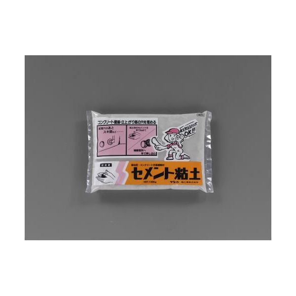 エスコメーカーお問い合わせ：06-6532-6226●施工面積…100×100mm(約60mm厚)●硬化時間…約30〜60分（水温・気温によって変わります。)●カラー…グレー●内容量…1.3kg●成分…ポルトラントセメント・珪砂・他●水を加...
