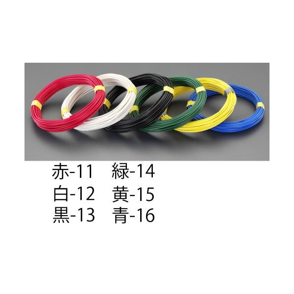 ●色…黒●長さ…50m●定格…19A 600V●公称断面積…1.25mm2●1芯●導体径構成…7本/0.45mm●導体径外径…約1.35mm●絶縁体厚さ…0.8mm●仕上り外径…約3.0mm●最大導体抵抗（20℃）…16.5Ω/km●材質…...