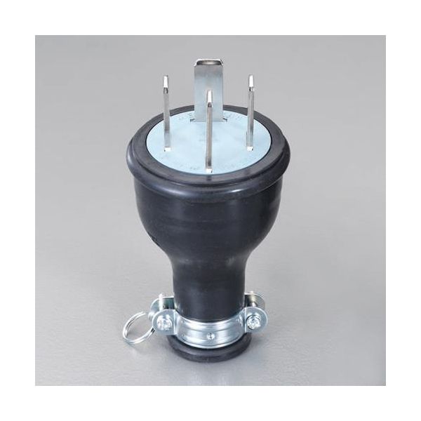 エスコメーカーお問い合わせ：06-6532-6226●防水プラグ●定格…30A 250V●適用電線…5.5・8mm2●プラグ…3P（接地）●サイズ…A：φ69mm B：100mm C：φ16.5〜19.5mm D：30mm E：33mm●全...