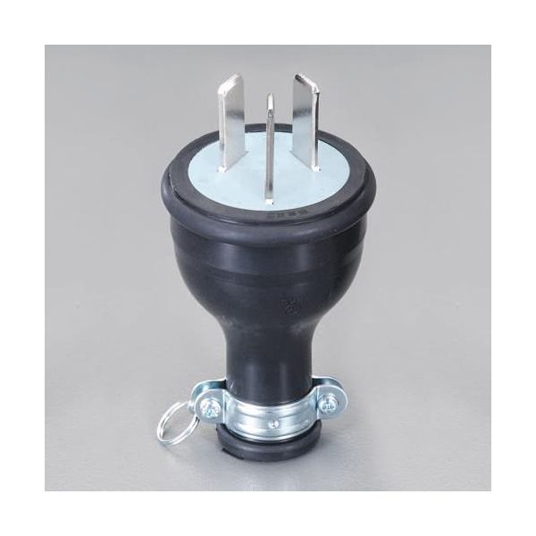 エスコメーカーお問い合わせ：06-6532-6226●防水プラグ●定格…30A 250V●適用電線…3.5・5.5mm2●プラグ…3P●サイズ…A：φ69mm B：100mm C：φ14.5〜16mm D：30mm E：33mm●全長…13...