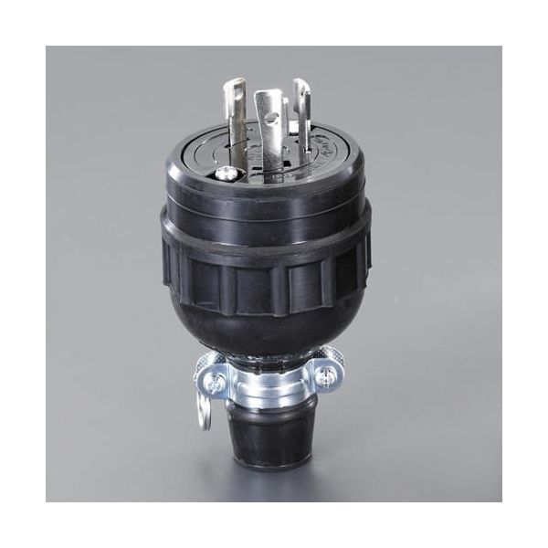 エスコメーカーお問い合わせ：06-6532-6226●定格容量…30A・250V●接地2P●適用電線…3.5〜8mm2●サイズ…φ64×100mm●3M端子●RoHS対応品●引掛プラグ