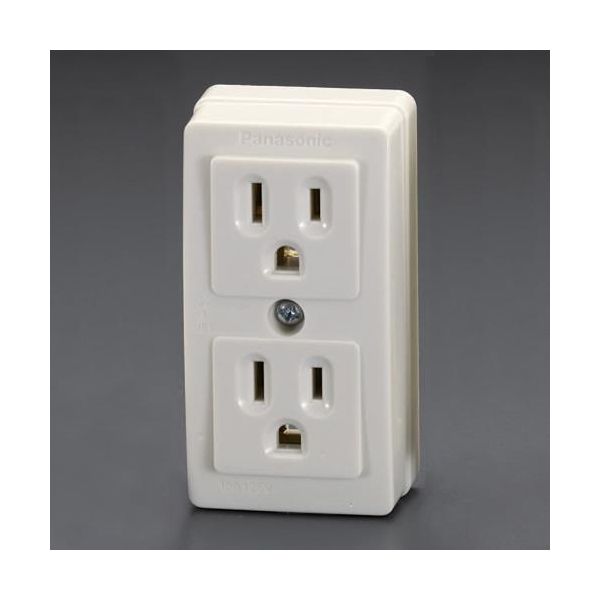 ●定格容量…15A 125V●形式…接地ダブルコンセント●サイズ…48×88×30(D)mm●差込口…2個●接地2P●送り端子付●巻締端子式