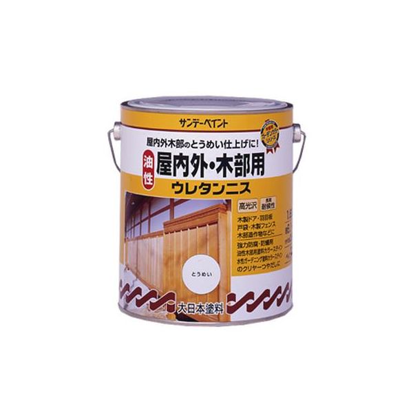 エスコメーカーお問い合わせ：06-6532-6226●ツヤの有無：有り●カラー：透明●内容量：1.6L●塗り面積：1回塗り：約3.05〜4.0m2　　　　　　　 2回塗り：約6.1〜8.0m2●乾燥時間（指触）：20℃：約1時間　　　　　　...