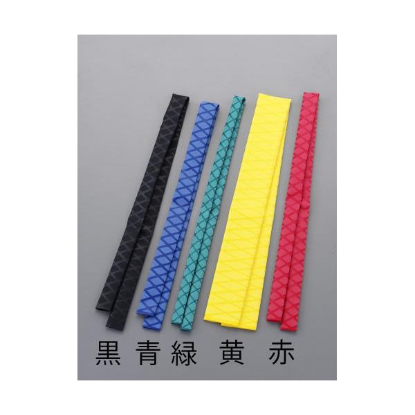 ●材質…ポリオレフィン●110℃の加熱で50％収縮（直径）します。●全長…1m●収縮前内径…φ20mm●収縮後内径…φ10mm●色…黒●パイプ、ロッド、木柄などの滑り止めに