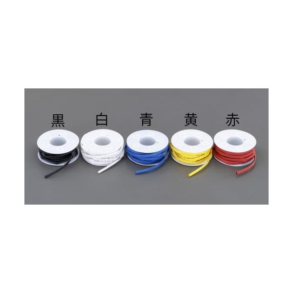 ●材質…ポリオレフィン●110℃の加熱で50％収縮（直径）します。●収縮前内径…φ14mm●収縮後内径…φ7mm●耐電圧…600V●色…白●電子機器・家電・自動車内に使用されるケーブル接続部や端子の保護・絶縁に●RoHS対応品●全長…3m