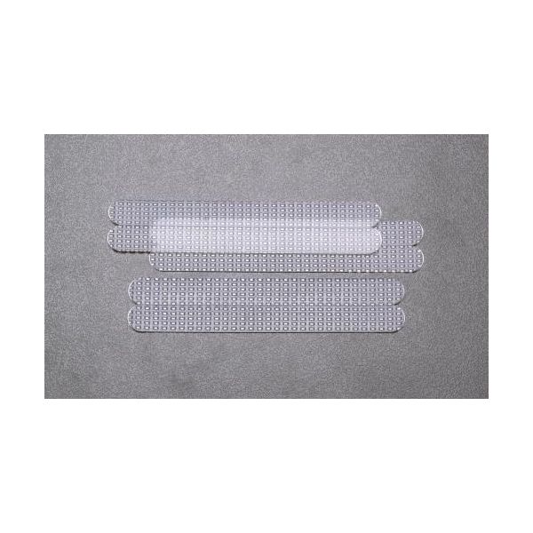 ●サイズ…200×20×1.5mm●総重量…22g●材質…本体：ポリエチレン・スチレン、粘着剤：アクリル系粘着剤●パッケージサイズ…55(W)×6(D)×245(H)mm●浴室のすべり対策に●透明タイプ●6枚入り●防カビ材配合●屋内用