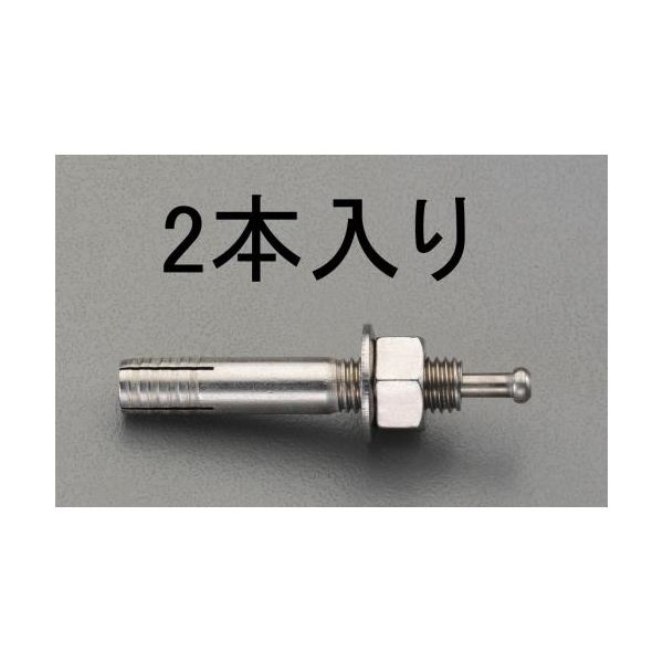 エスコメーカーお問い合わせ：06-6532-6226●材質…ステンレス●ねじサイズ…M12●胴体外径…12.0mm●全長…150mm●ねじ長さ…35mm●下穴径…12.7mm●穿孔深さ…55mm●埋込深さ…45mm●最大荷重(引抜)…613...