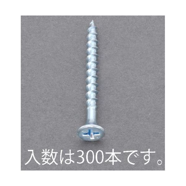 ●材質…スチール(ユニクロメッキ)●(＋)ラッパ頭●石膏ボードや木材同士の締結に●サイズ(mm)…4.2×65●入数…300