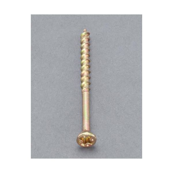 ●半ねじ●材質…鉄鋼線(クロメート)●(＋)特殊フレキ頭●サイズ…太さ：3.8mm、長さ：75mm、頭径：7.5mm、線材径：2.7mm●入数…130本●MDF材、LVL材の枠組みに最適。●下穴無しで、一発締付。施工性を重視。●十字穴が深く...
