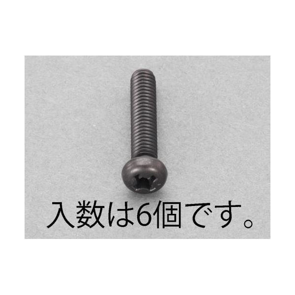 エスコメーカーお問い合わせ：06-6532-6226●材質…ステンレス(SUS XM-7)(SSブラック仕上げ)●並目ねじ●全ねじ●(＋)ナベ頭●サイズ…M6×30●ピッチ…1●入数…6
