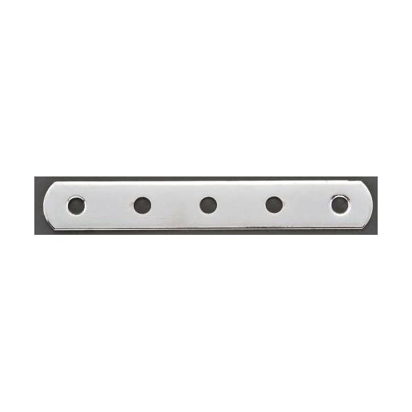 エスコメーカーお問い合わせ：06-6532-6226●材質…スチール(クロムメッキ)●幅…19mm●厚み…2mm●穴径…6.2mm●全長…50mm●穴数…2●重量…約16.5g●入数…1個●取付ねじ無し