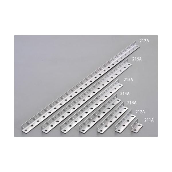 エスコメーカーお問い合わせ：06-6532-6226●全長…140mm●穴径…6.2mm●穴数…12●幅×幅…19×19mm●厚み…2mm●材質…ステンレス(SUS304)●入数…1個●取付ねじ無し
