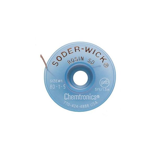 ●幅…0.9mm●長さ…1.5m●入数…1個●細い撚り線にフラックスをしみこませた半田吸取りワイヤー