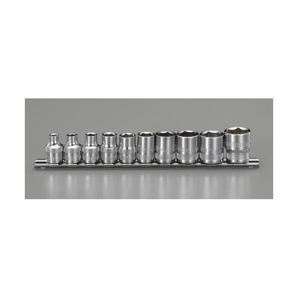 エスコメーカーお問い合わせ：06-6532-6226●…10本組み●差込角…3/8”●全長…25〜28mm●対辺(mm)…6・7・8・10・11・12・14・16・17・19