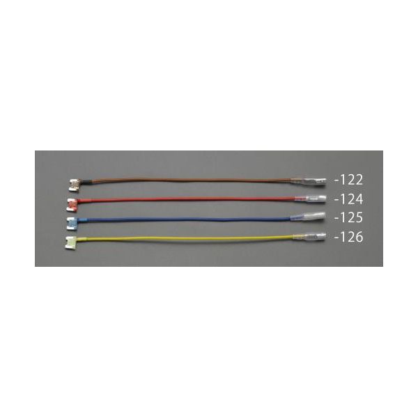エスコメーカーお問い合わせ：06-6532-6226●全長…230mm●ヒューズサイズ…8.7×10.9mm●ギボシ端子付●定格電流…ヒューズ：10Aコード：5A●色…赤●入数…10本
