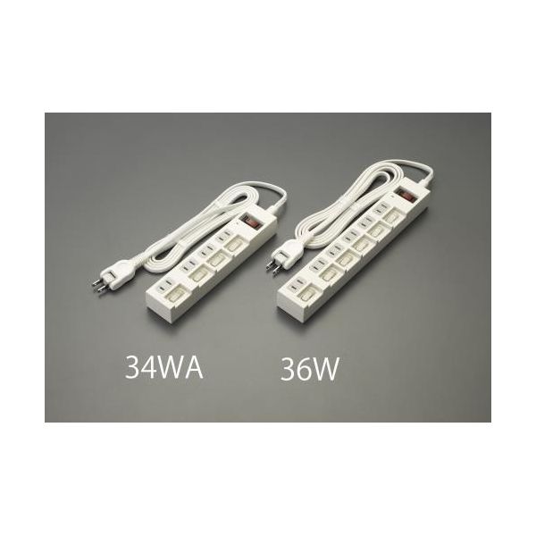 エスコメーカーお問い合わせ：06-6532-6226●定格…15A・125V(1500W)●個別スイッチ…4個(ブレーカー内蔵)●プラグ…2P(スイング式)●雷サージ機能…最大サージ電圧：6000V制限電圧：650V●絶縁カバー(耐トラッキ...
