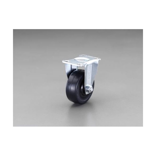 エスコメーカーお問い合わせ：06-6532-6226●仕様…固定●車輪径×幅…50×21mm●耐荷重…50kg●全高…65mm●材質…金具：クロームメッキ、車輪：ゴム●穴径(P)…6.5mm●サイズ(X×Y)…58×44mm●サイズA×B…...