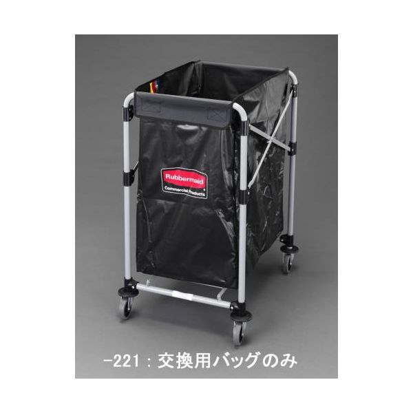 エスコメーカーお問い合わせ：06-6532-6226●[EA995AA-211、212、216用]替バッグ●150L用●サイズ…569×389×693（H）mm●材質：ビニール(内部ポリエステル・PVCコーティング)●カラー…黒●面ファスナ...