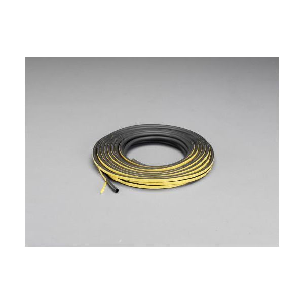 エスコメーカーお問い合わせ：06-6532-6226●全長…5m●サイズ…8(W)×6(H)mm●厚み…1.5mm●材質…エチレンプロピレンゴム●入数…1本●粘着シール付●芯金なし