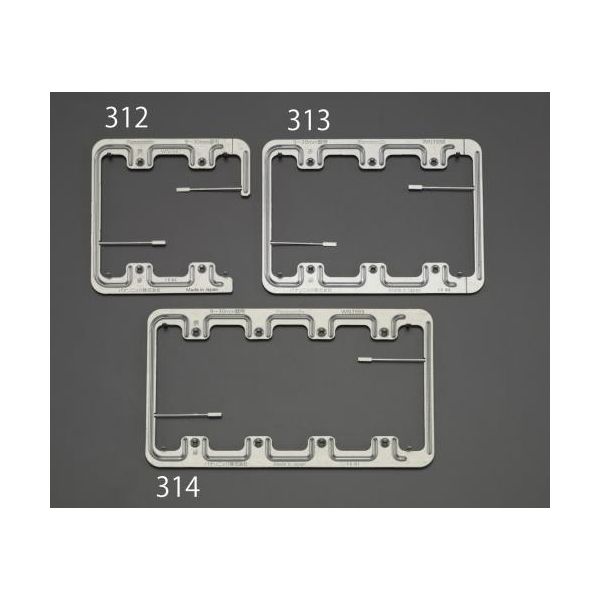 エスコメーカーお問い合わせ：06-6532-6226●石膏ボード用●適用壁厚…9〜30mm●仕様…2連用
