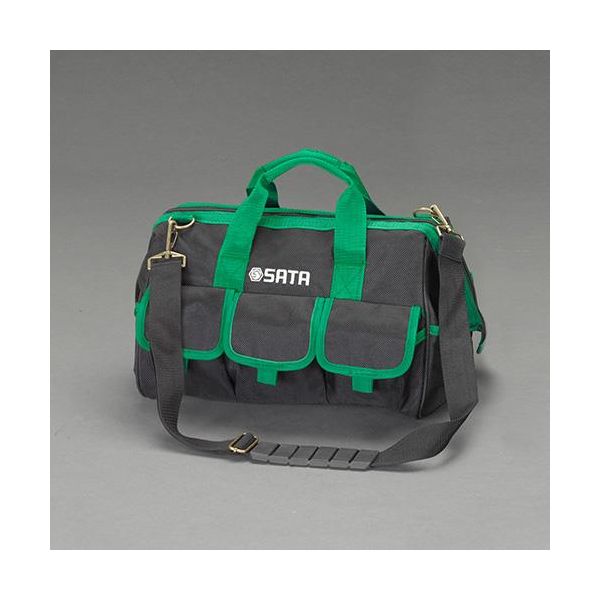 ●材質…ポリエステル(900デニール)●ショルダーベルト付●内側ポケットは補強付きで、工具を豊富に収納できます。●サイズ(mm)…360×300×230(H)